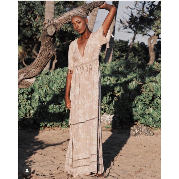 Yireh | Dresses | Yireh Hawaii Indi Maxi Hand Beaded Tassels Boho ...